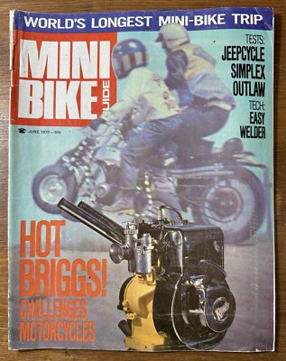 Vintage MINI-BIKE GUIDE Magazine June 1970 Mini Motor Cycle Complete ...