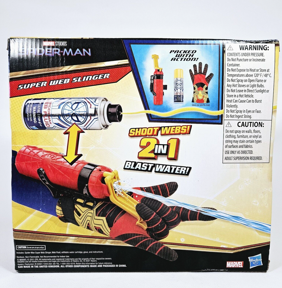 Marvel Spider-Man Super Web Slinger 2 in 1 Shoots Webs or Blast Water BRAND NEW | eBay
