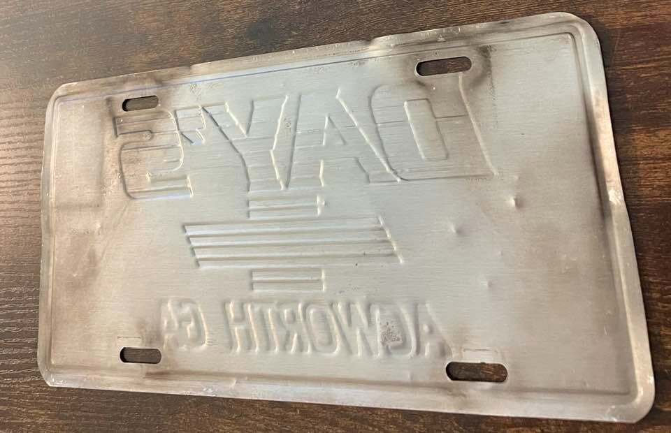 Day's Chevrolet Dealership Booster License Plate Acworth Georgia Dealer ...