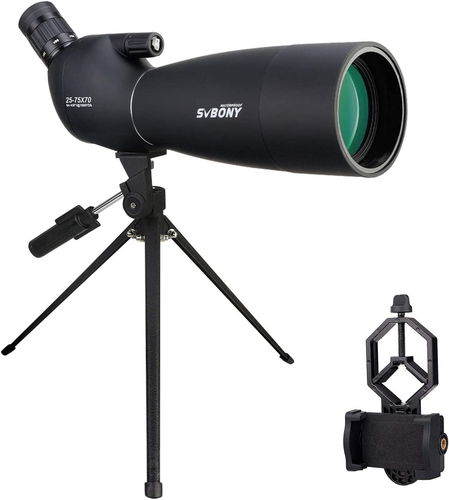 Spotting Scope Telescope 25-75x70mm Zoom Spotting Scope with Bak4 Prism ...