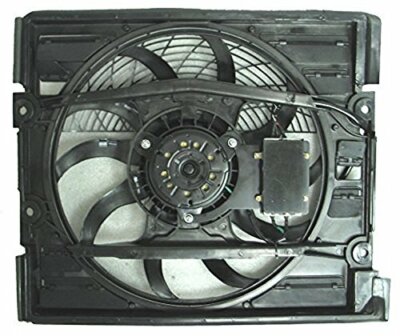 A-C Condenser Fan Assembly Cooling Direct Fit 99-01 BMW 7-Series 8/12Cy ...