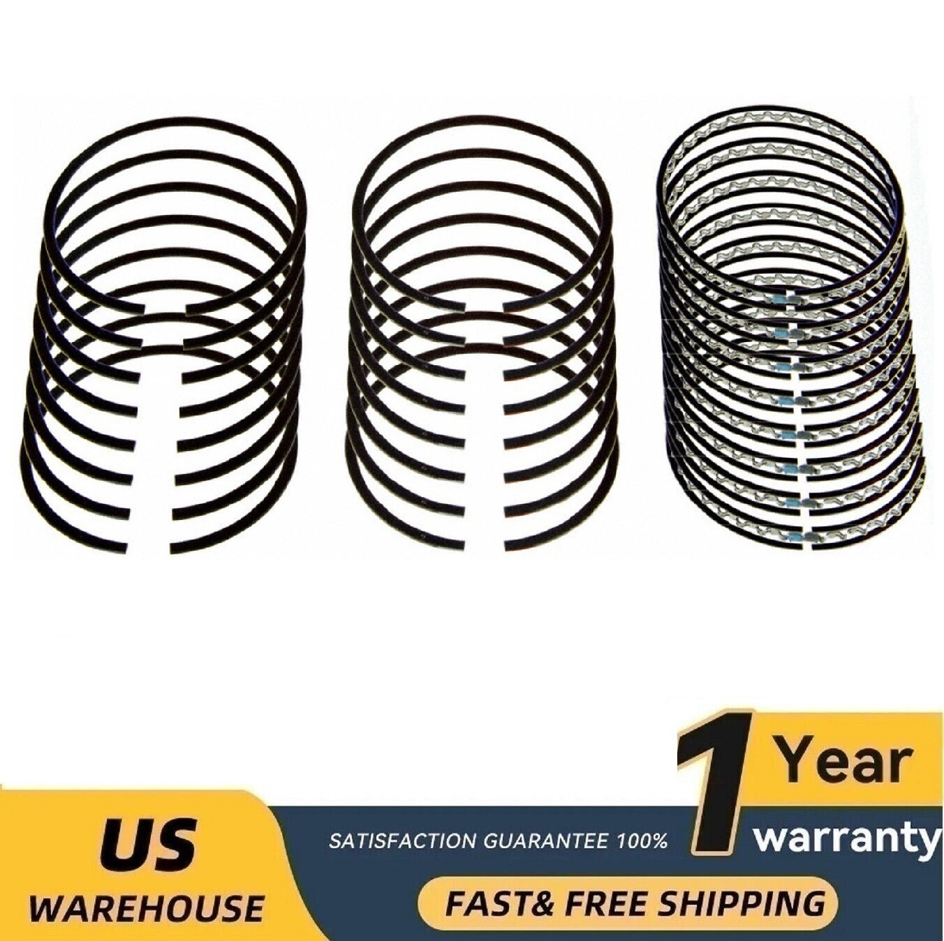 Piston Rings - 3824-STD - Fits Buick-Pontiac-Olds-Cadillac - 4.1L - 0 ...
