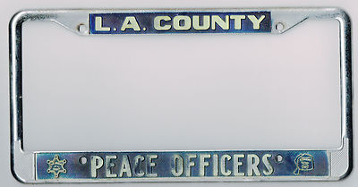 Los Angeles California Peace Officers Sheriff Police Vintage License ...