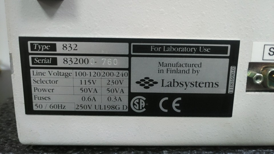 LABSYSTEMS Multidrop 384 Microplate Dispenser Type 832 | eBay