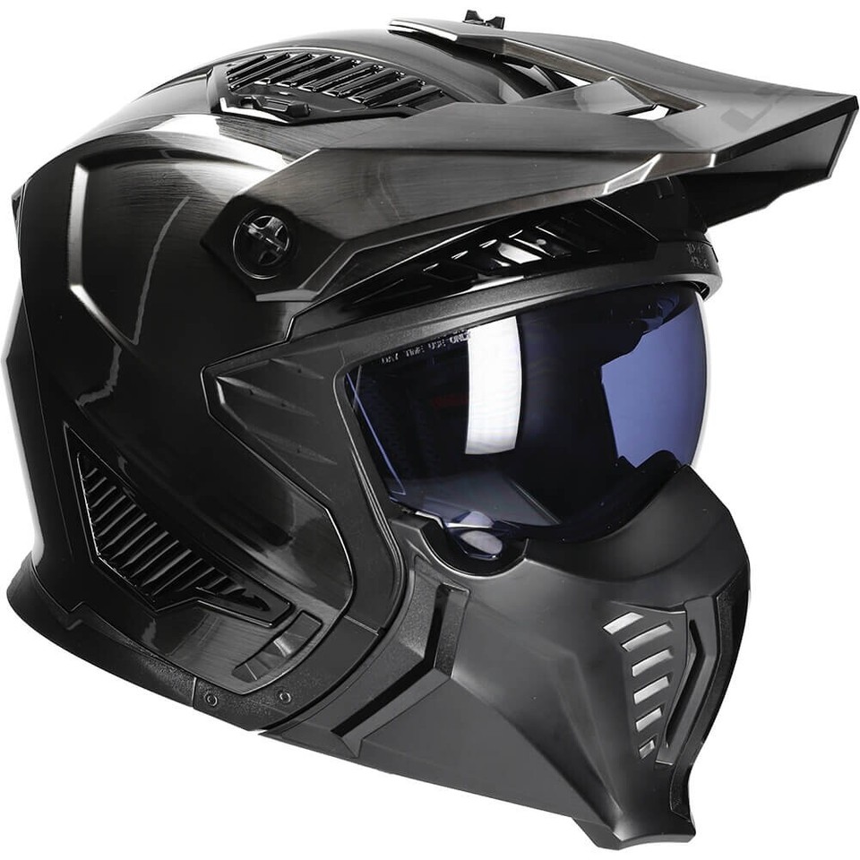 LS2 OF606 DRIFTER DEVOR MODULAR OPEN FACE MOTORCYCLE HELMET + FREE DARK ...
