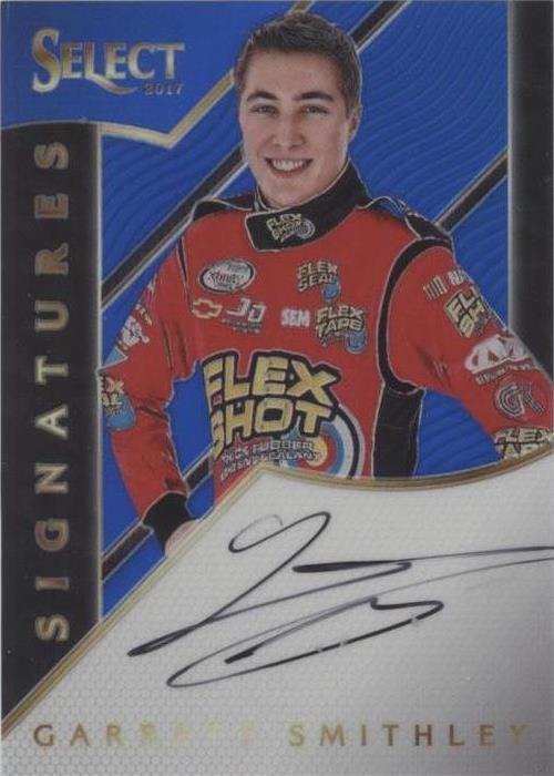 2017 Panini Select - Signatures Garrett Smithley #S-GS Blue Prizm /50 ...