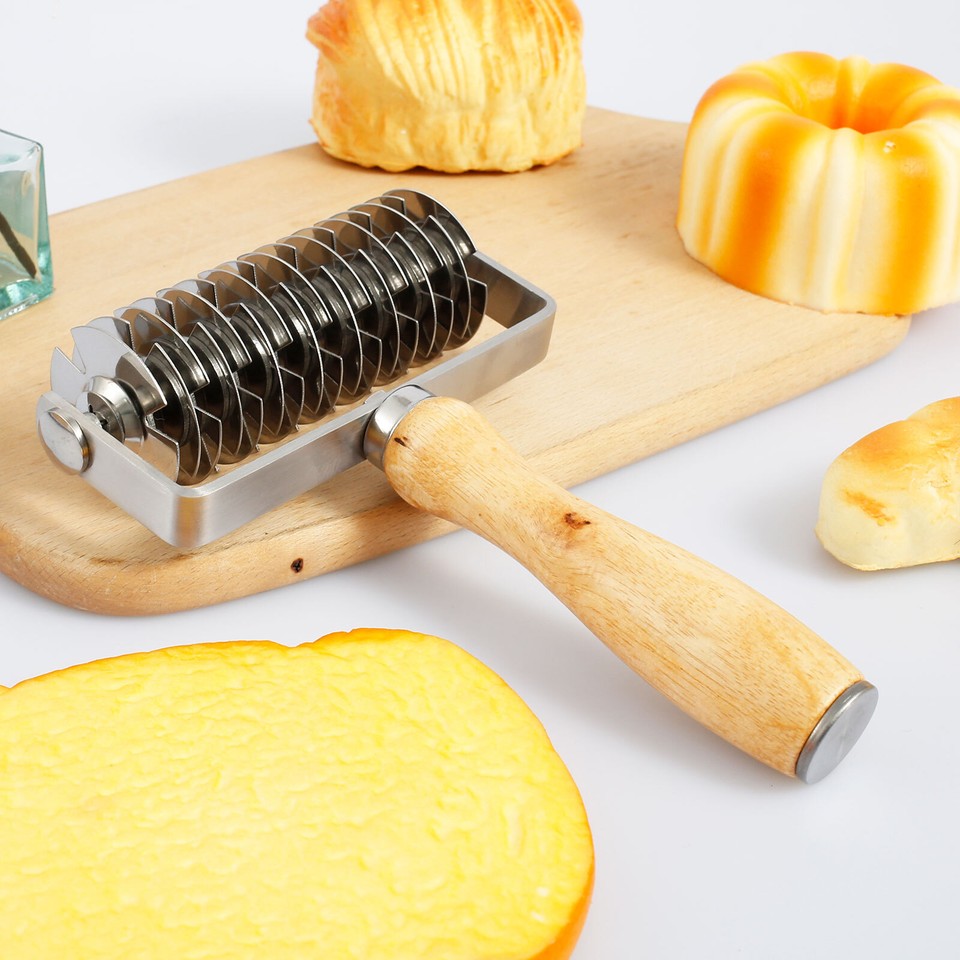 Pastry Lattice Roller Cutter Sturdy Stainless Steel Dough Lattice ...