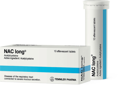 NAC Long Acetylcysteine 600 mg Dissolve Phlegm Thick Mucus Relief Cough ...