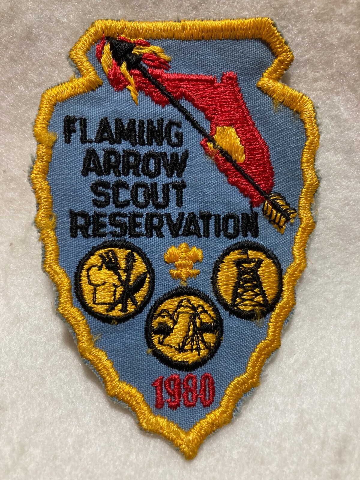 (mr15) Boy Scouts - Flaming Arrow Scout Reservation patch - 1980 | eBay