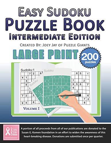 Easy Sudoku Puzzle Book: Intermediate Edition, Giants, Jay ...