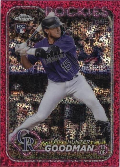 2024 Topps Chrome - Hunter Goodman #99 Magenta Speckle Refractor /350 ...