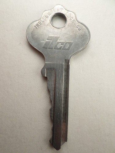 Vintage Independent Lock Co Key No. # DC7424 Aluminum ILCO | eBay
