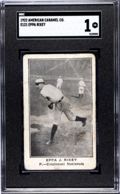 1922 American Caramel Co. Series of 120 E121 Eppa Rixey HOF - SGC 1 | eBay