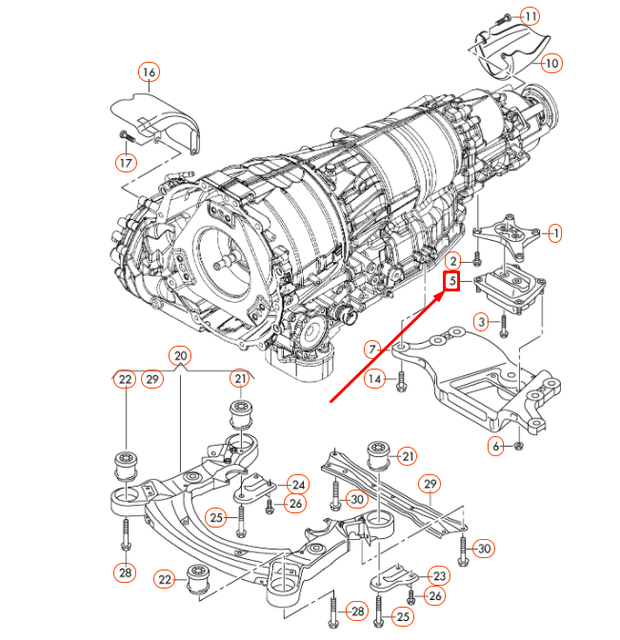 Genuine Audi Trans Mount 4F0399151AP for sale online | eBay