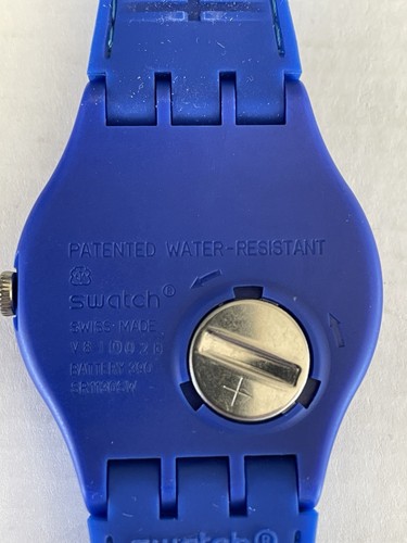Swatch Watch Cobalt Disco Silicone Strap Very Good SO29N705 Works Well ...