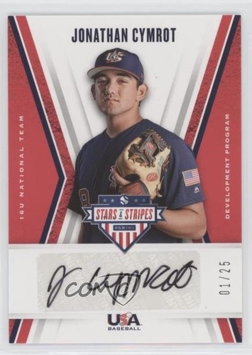 2019 Panini USA Baseball Stars & Stripes Black Ink /25 Jonathan Cymrot ...