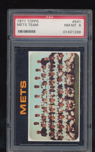 PSA 8 1971 Topps Mets Team # 641 | eBay