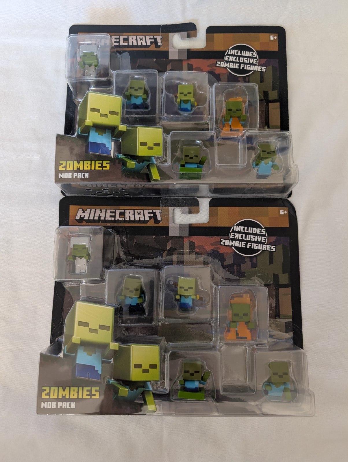 Mattel Minecraft Minifigures Zombies Mob pack lot of 2 | eBay