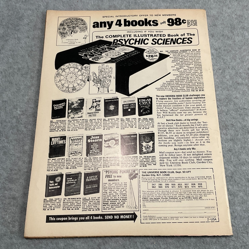 FLYING SAUCERS AND UFO'S 1969 Magazine No. 3 - Good Condition | eBay