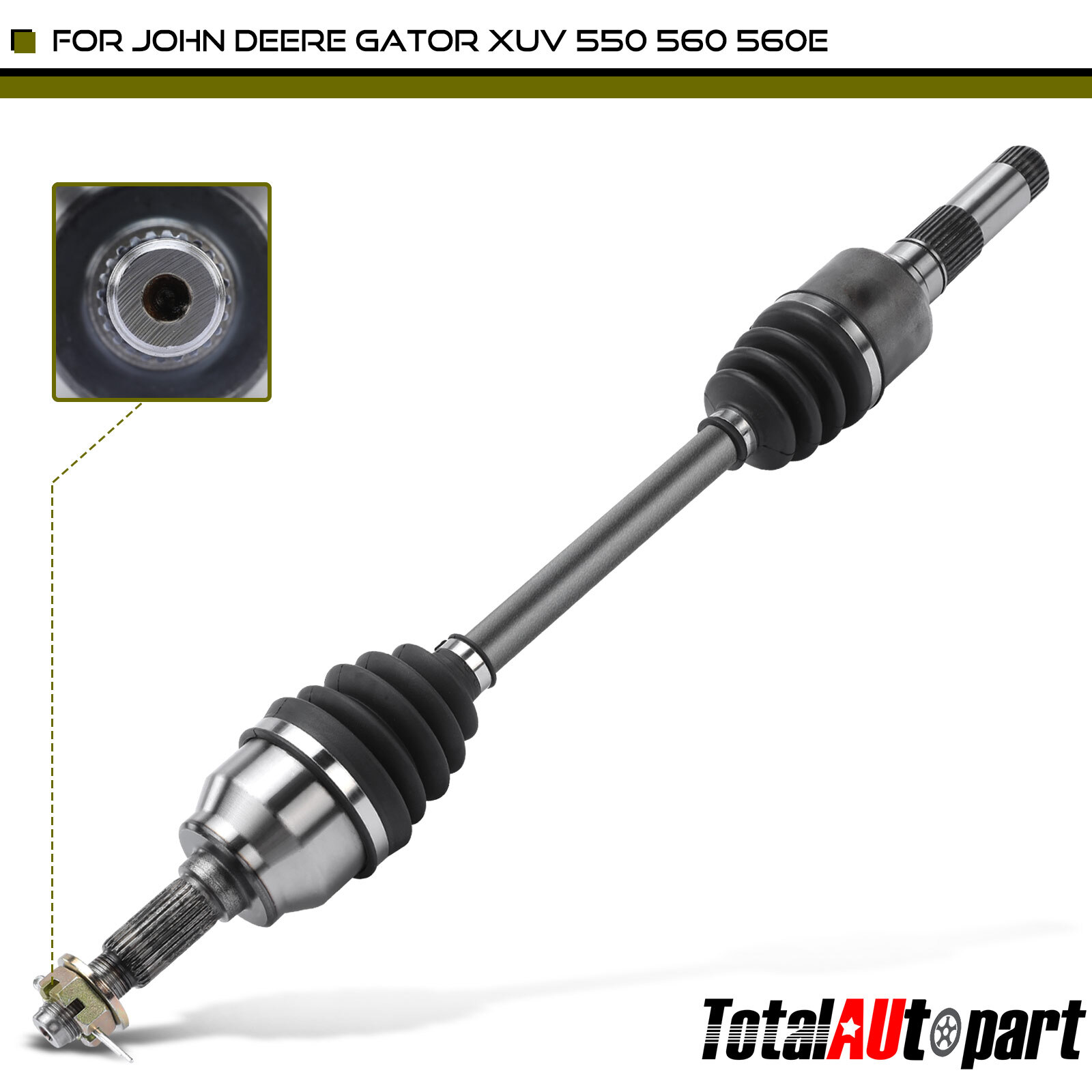 New CV Axle Assembly for John Deere Gator XUV 550 560 560E 590E 590i ...