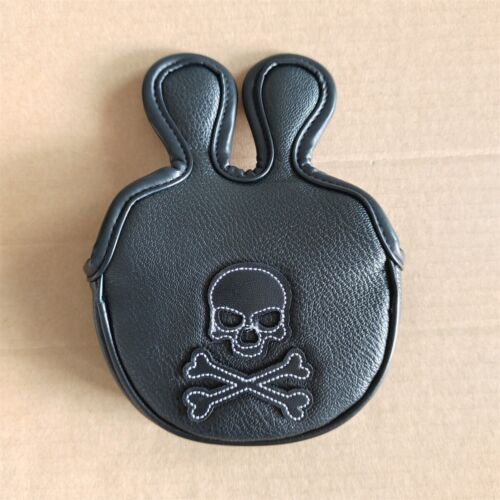 1pc Golf Small Mallet Putter Club Headcover Centre Shaft 2Ball Skull ...