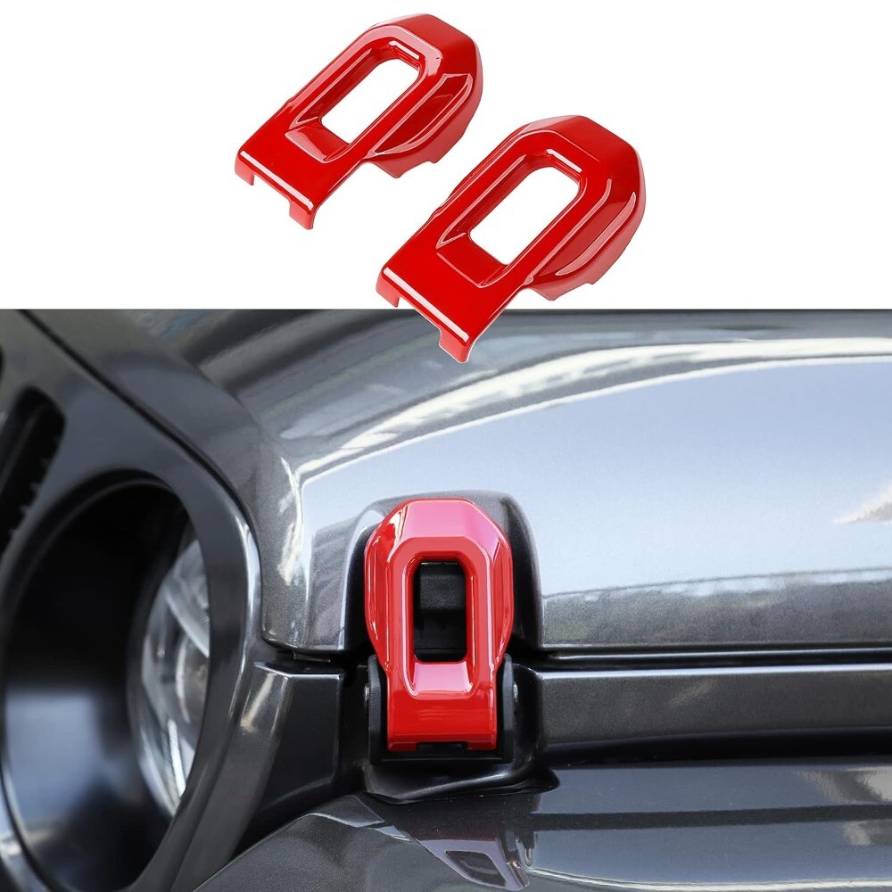 2pcs Plastic Hood Latch Cover Exterior Hood Lock Brackets | eBay