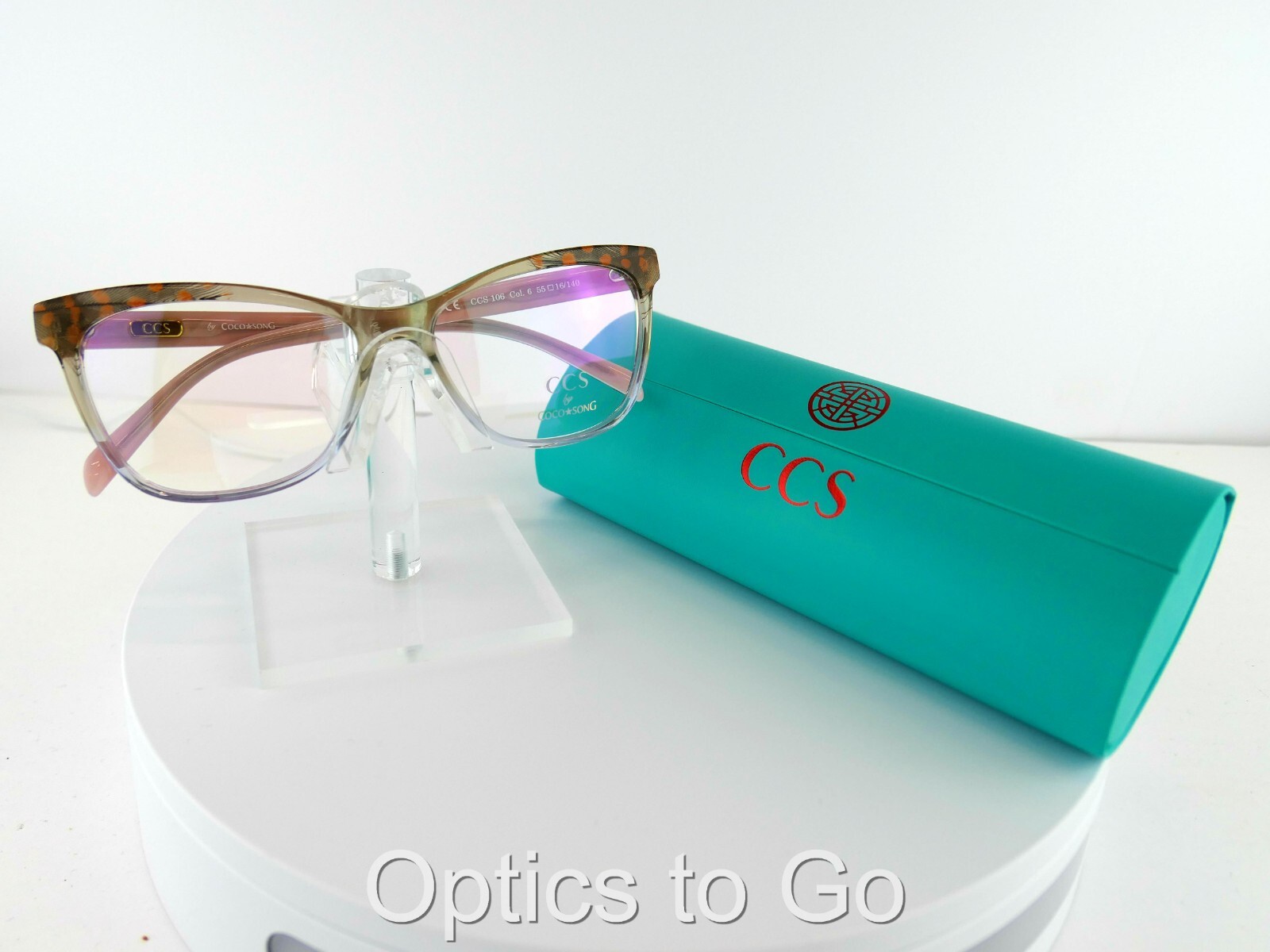 COCO SONG CCS 106 (C:06) CLEAR BROWN BLUE 55-16-140 EYEGLASS EYEWEAR ...
