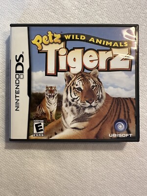 Petz Wild Animals Tigerz (Nintendo DS, 2008) Incl Game, Case, Manual ...