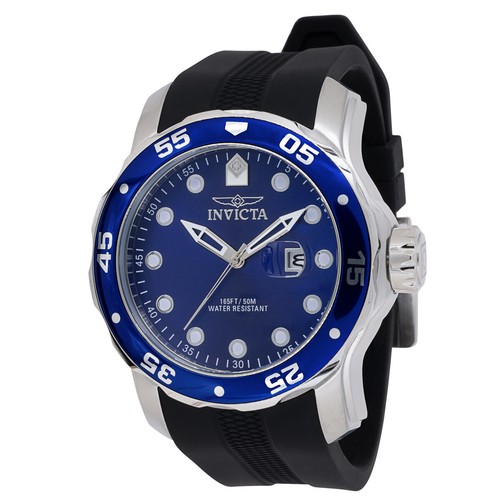 Invicta Men's Pro-Diver Watch 48MM Stainless Case Blue Dial 200M WR ...