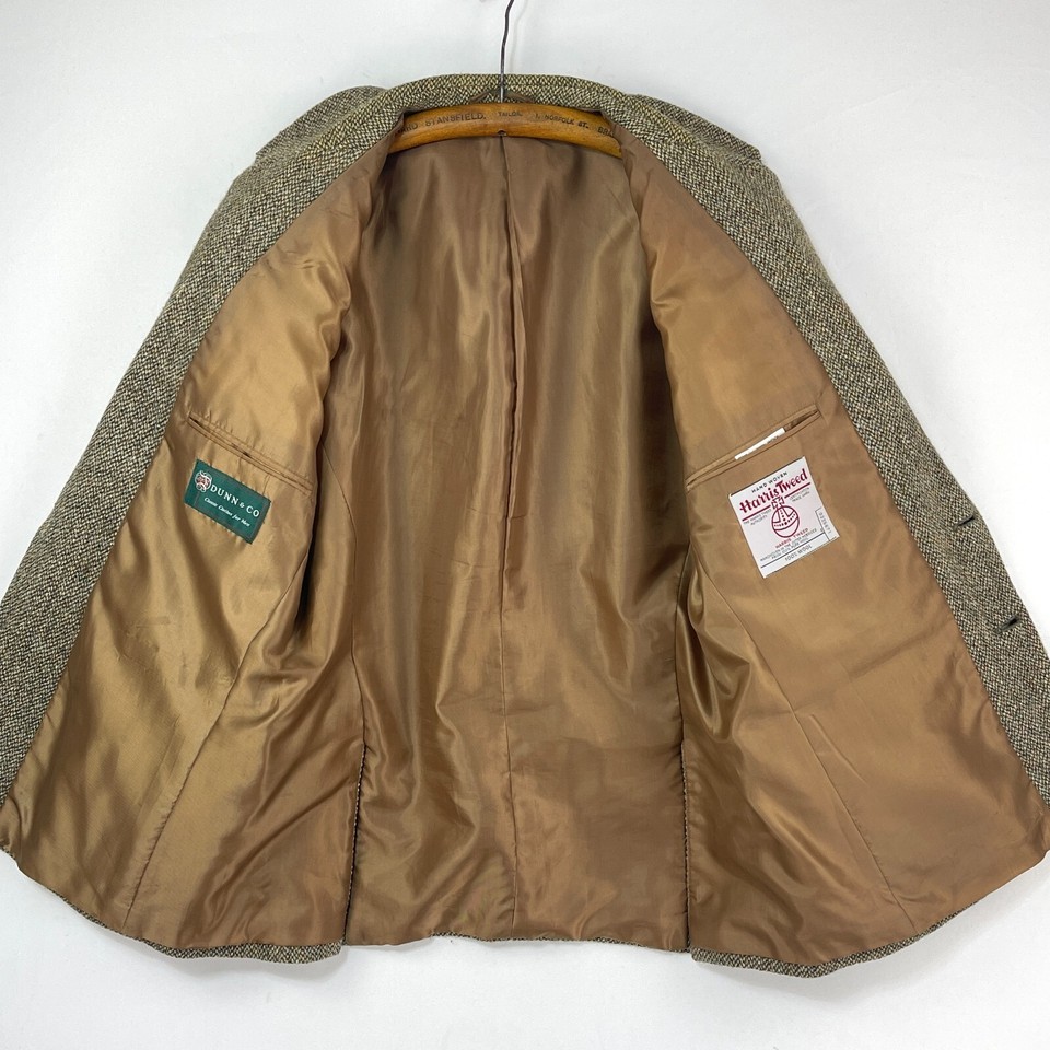 Dunn & Co Harris Tweed Jacket Mens 42S Green Barleycorn Country Sports Hacking | eBay