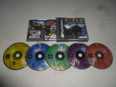 PLAYSTATION PS1 GAME RIVEN THE SEQUEL TO MYST W CASE & MANUAL ACCLAIM ...