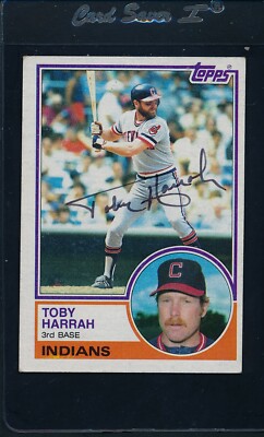 1983 Topps #480 Toby Harrah Indians Signed Auto *40864 | eBay