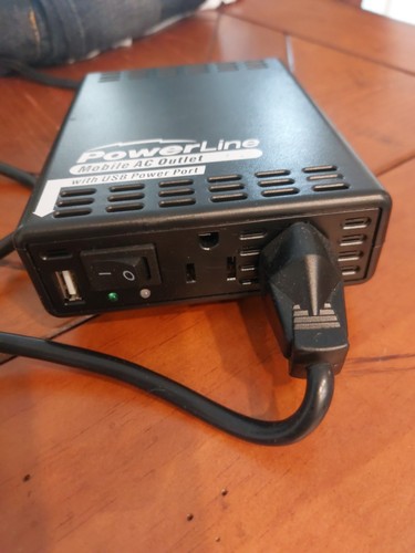 PowerLine DC to AC Inverter – 200W Continuous / 400W Peak – USB – Car ...