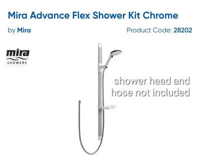 Mira Advance Flex Rise Rail Kit (Extra Long Rail) | eBay UK