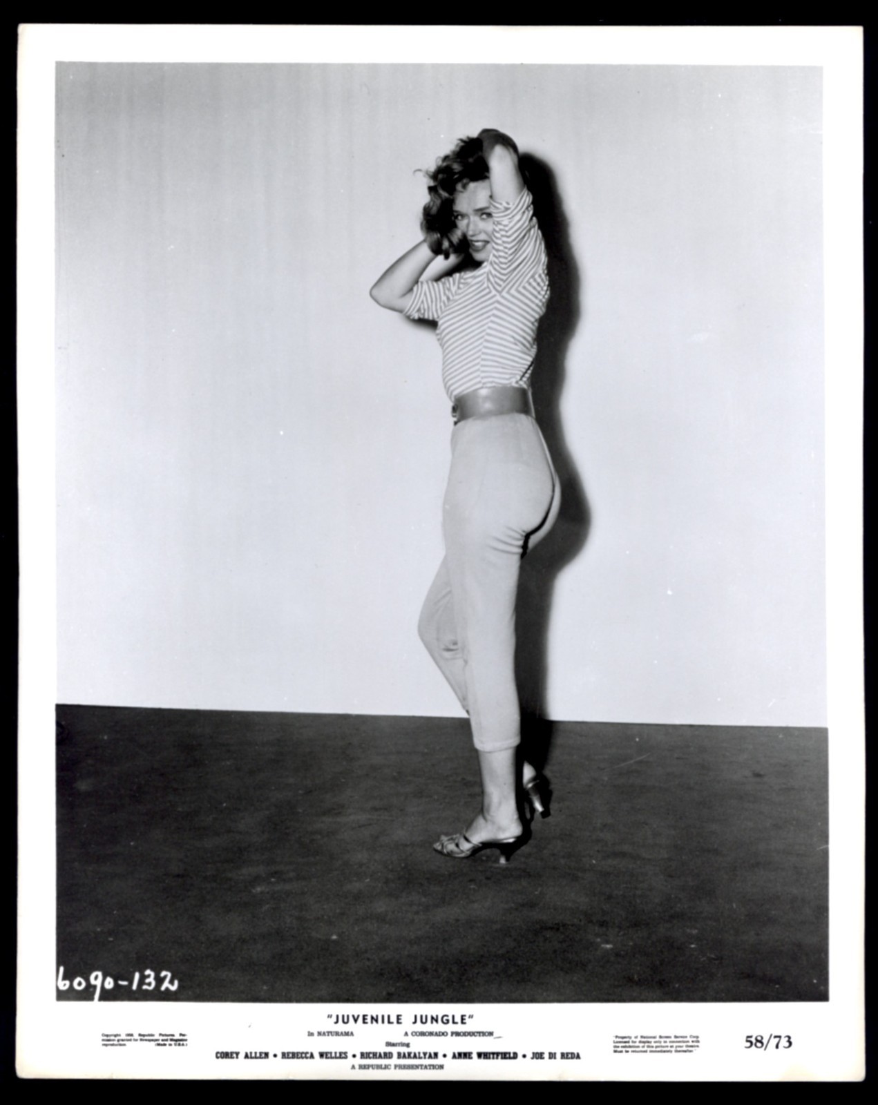Vintage HOLLYWOOD Studio Photo 1950s SEXY ACTRESS YVETTE VICKERS ...