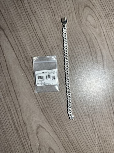 Pandora Timeless Pavé Cuban Chain Bracelet Authentic | eBay