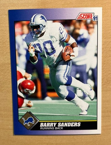 Barry Sanders 1991 Score Card #20, NM-MT | eBay
