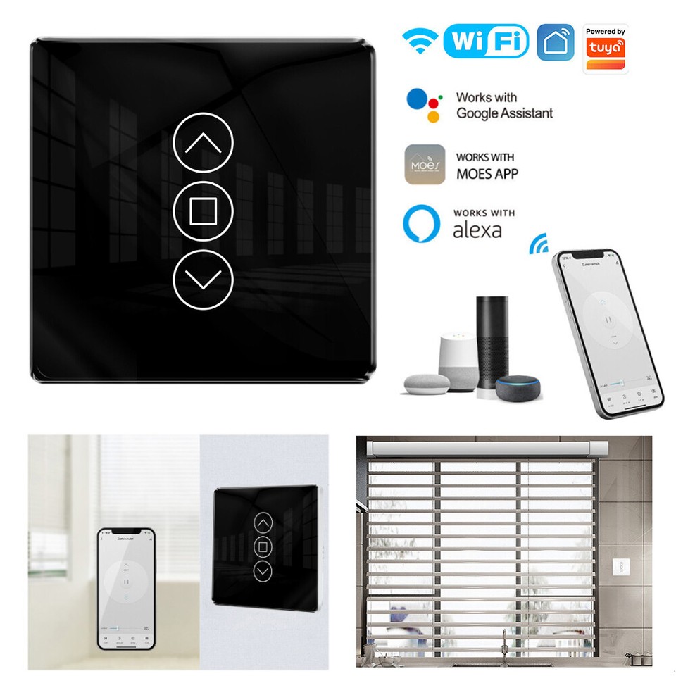 Tuya Smart EU Wifi Curtain Blind Switch Timer for Roller Shutter ...