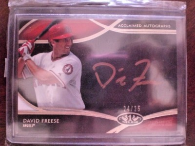 David Freese 2014 Topps Tier One Bronze Autograph Blk Card /25 | eBay