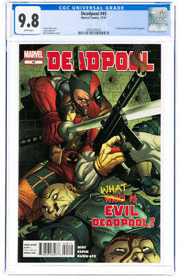 Deadpool #45 CGC 9.8 2011 1st Evil Deadpool! X-Men! Wolverine! Q6 420 ...