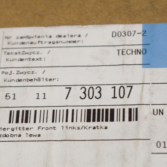 Genuine BMW X5 F15 Left Front Kidney Grille 51117303107 for sale online ...