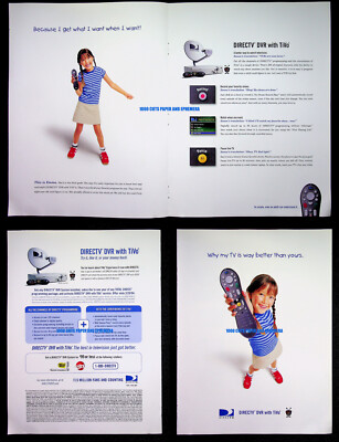 DirecTV Satellite TV With Tivo DVR 2003 Trade Print Magazine Ad Poster ...