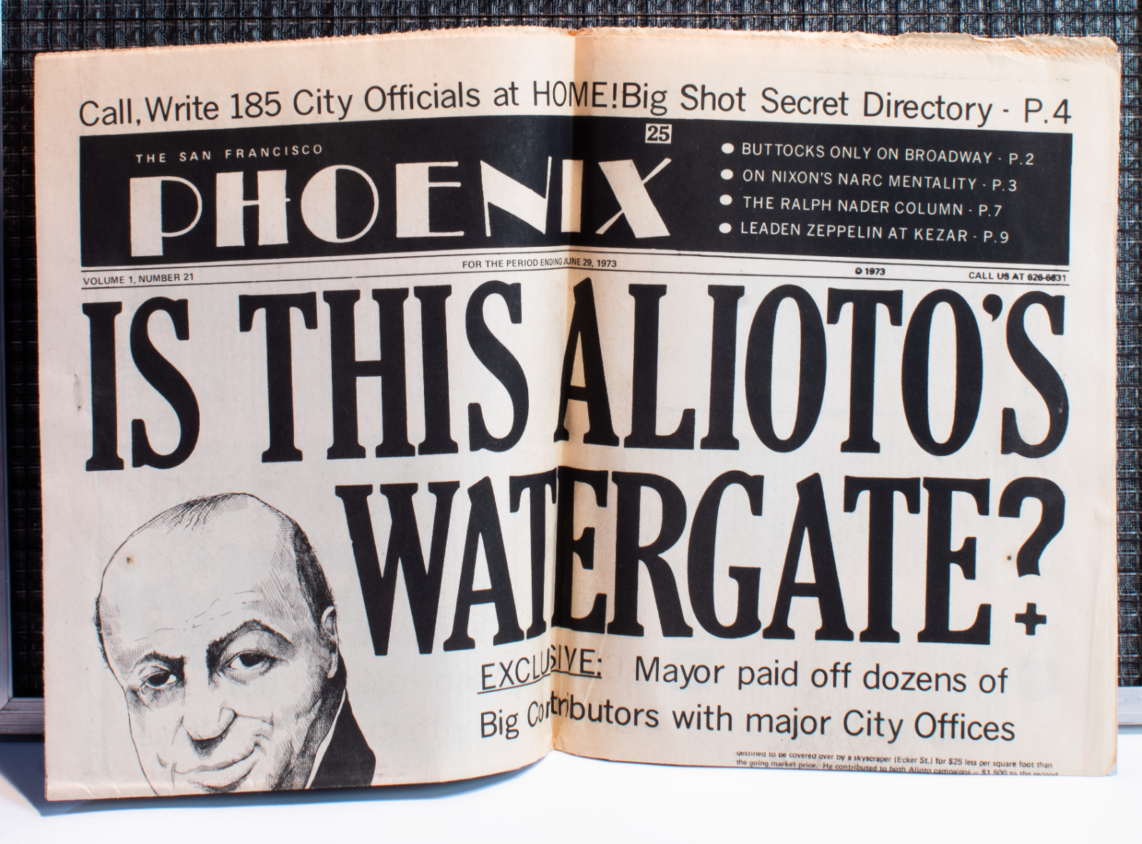 The San Francisco Phoenix Is This Alioto's Watergate ? | eBay