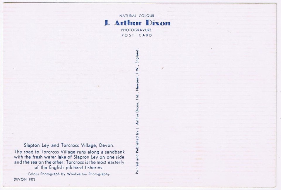 Postcard Slapton Ley & Torcross Village Devon England UK | eBay