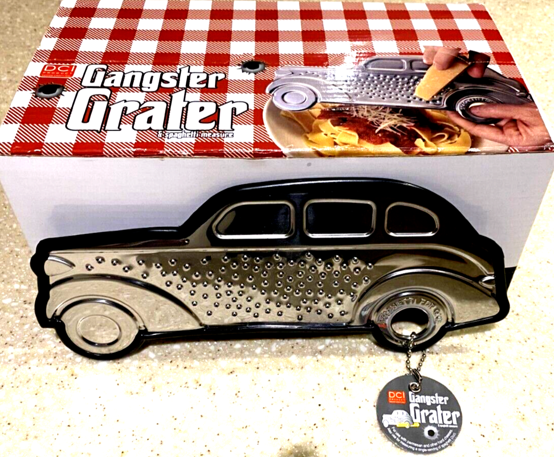 CHEESE GRATER PASTA UTENSIL Spaghetti 4 One BULLET RIDDEN GANGSTER CAR ...