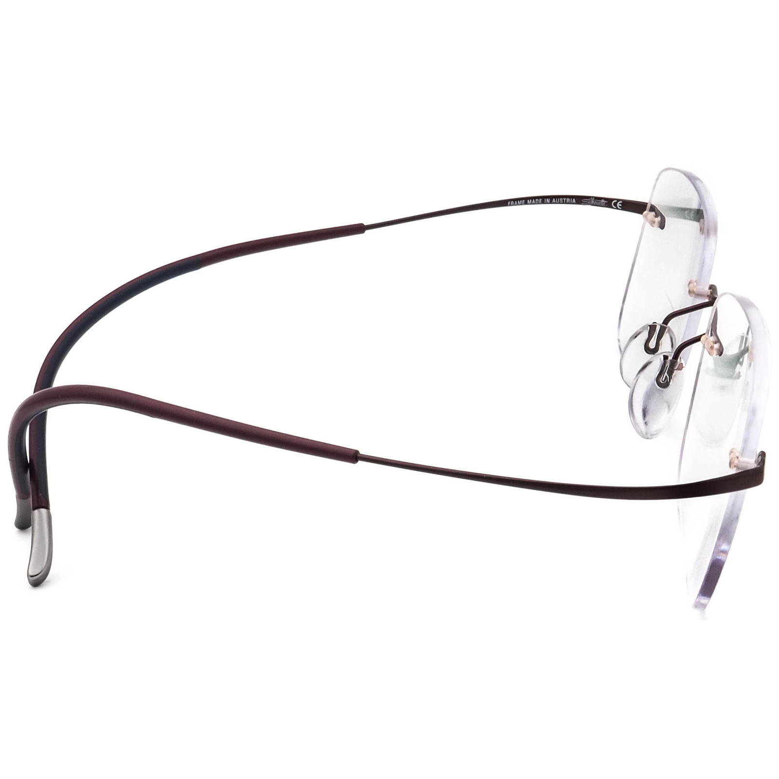 Silhouette Eyeglasses 7581 40 6062 Titan Brown Rimless Frame Austria 50 ...