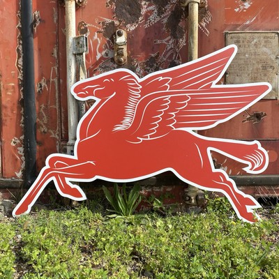 36in Mobil Gas And Oil Pegasus Vintage Style Repop Sign | eBay