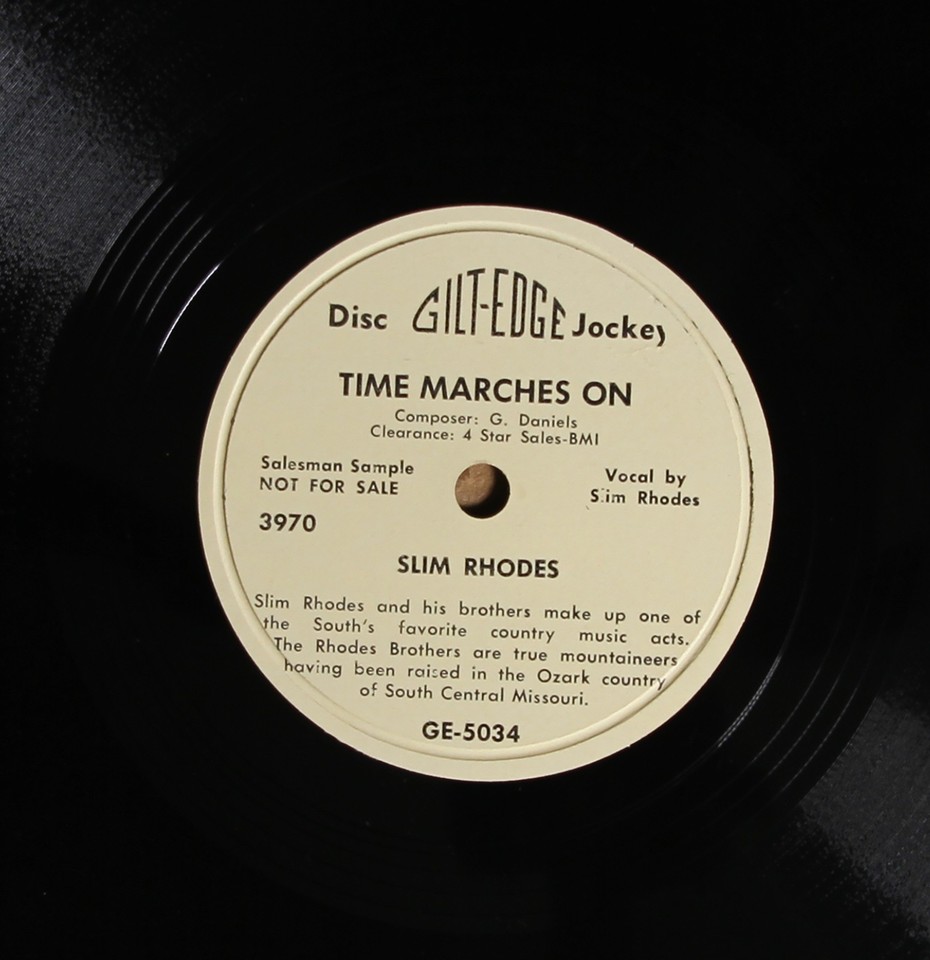 Slim Rhodes - Hot Foot Rag - GILT-EDGE 5034 E/E+ PROMO Sun Studios ...