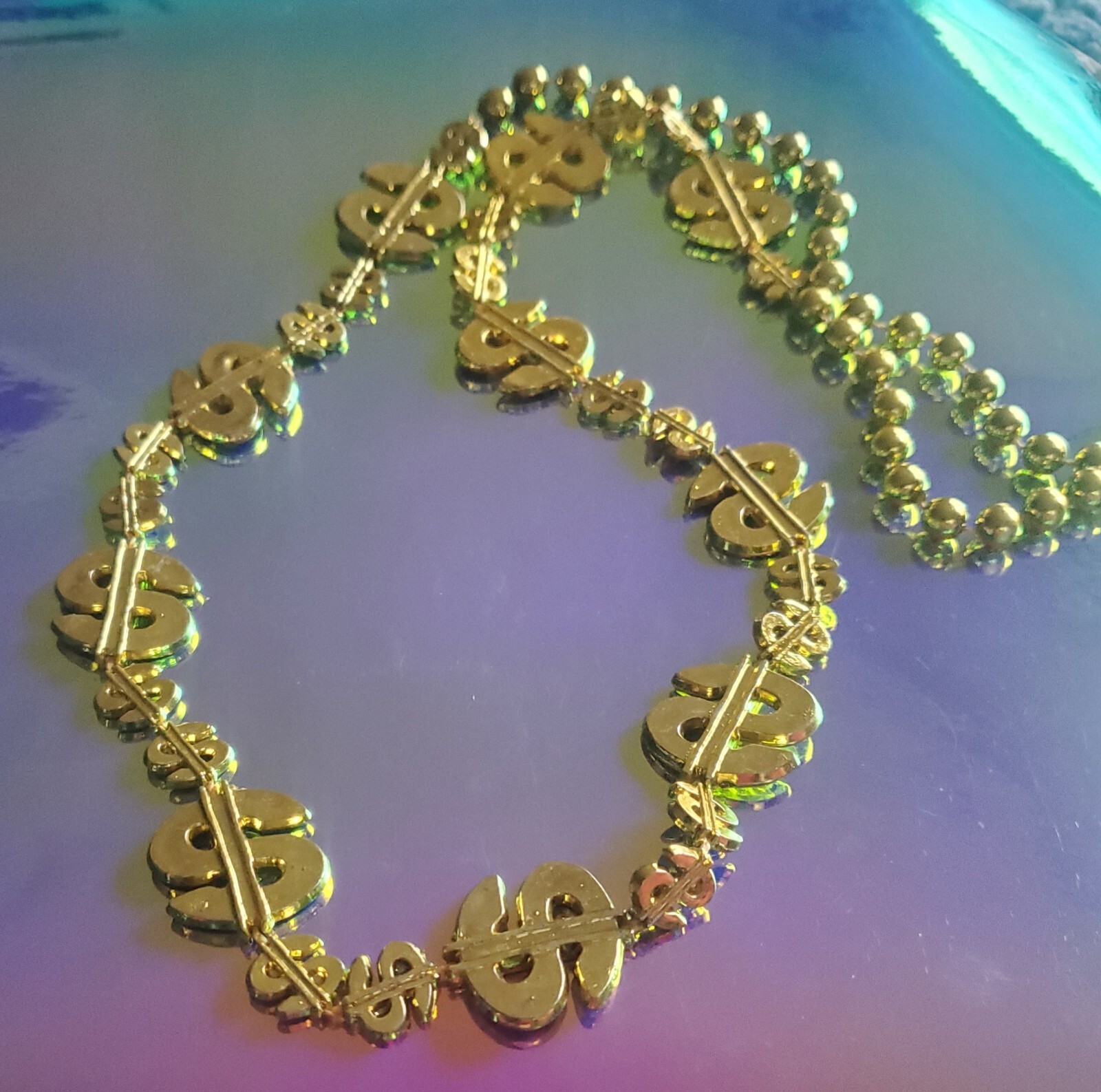 Novelty Gold $$ Necklace | eBay