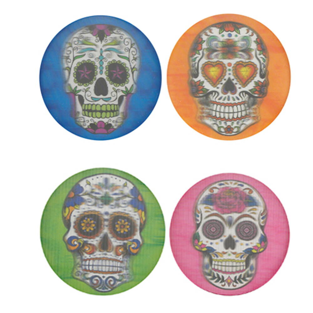 12 PACK 2" Aluminum Grinder 3 PC Tobacco Herb Spice Crusher Skull ...